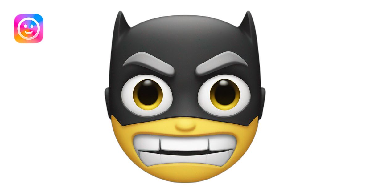 batman face emoji | AI Emoji Generator