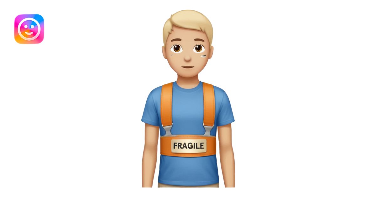 Apartment Mover, Fragile-Label Runner + tape belt. emoji | AI Emoji ...