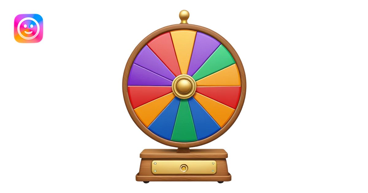 can you make me a prize wheel with the colors red, yellow, green, blue ...