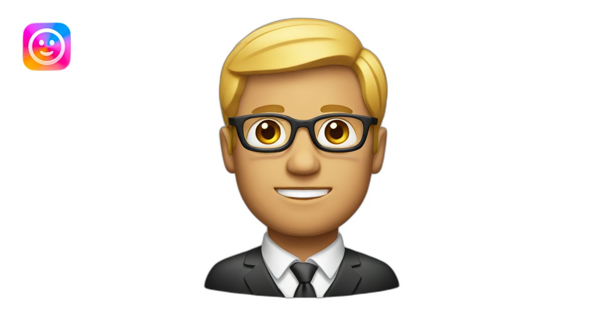 Smart man emoji | AI Emoji Generator