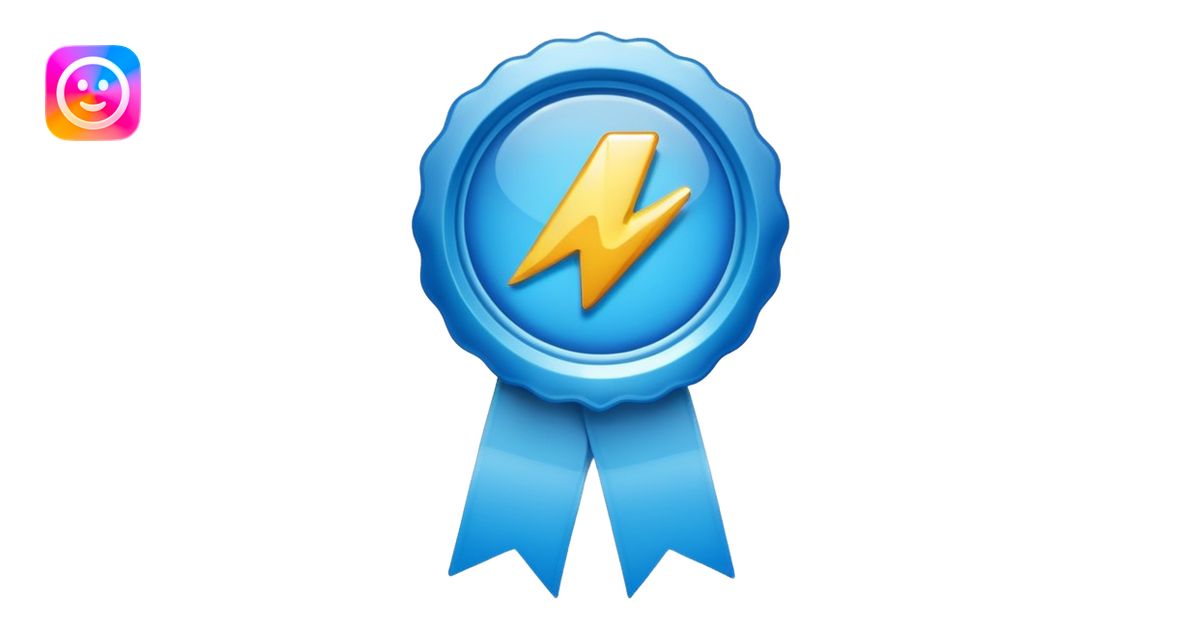 Bagde de certification Facebook emoji | AI Emoji Generator