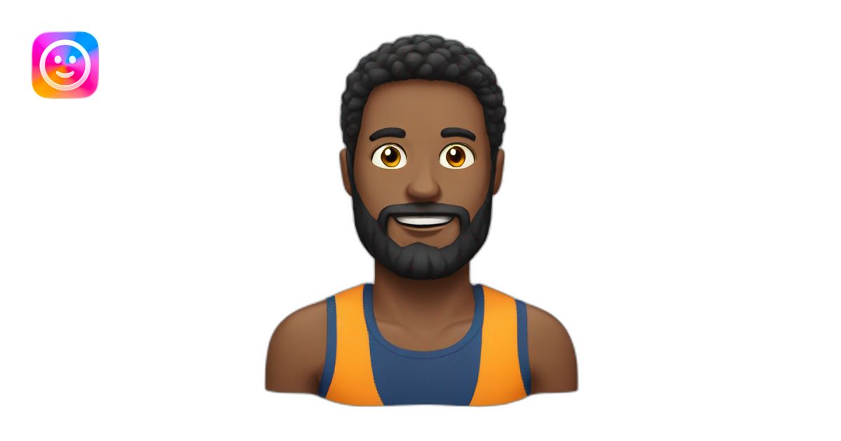 runner-fast-beard emoji | AI Emoji Generator