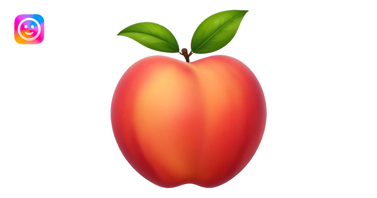 Peach slap hard red emoji | AI Emoji Generator
