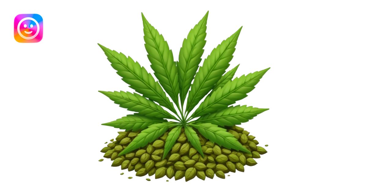 Weed emoji | AI Emoji Generator