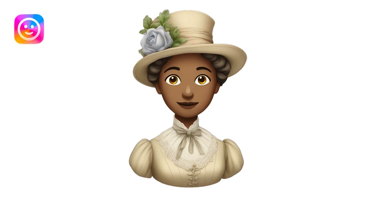 Victorian lady emoji | AI Emoji Generator