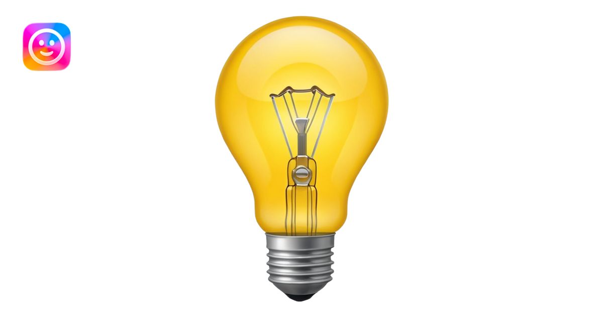 Bulb Icon 💡 emoji | AI Emoji Generator