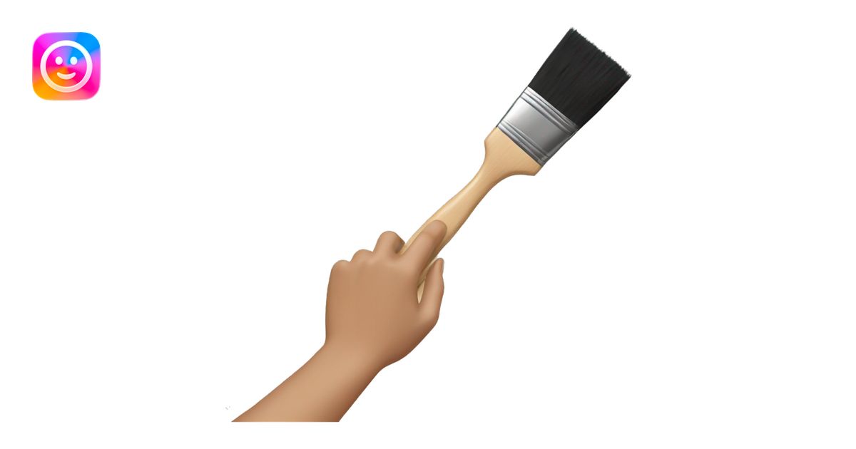 hand quick sweep with brush emoji | AI Emoji Generator
