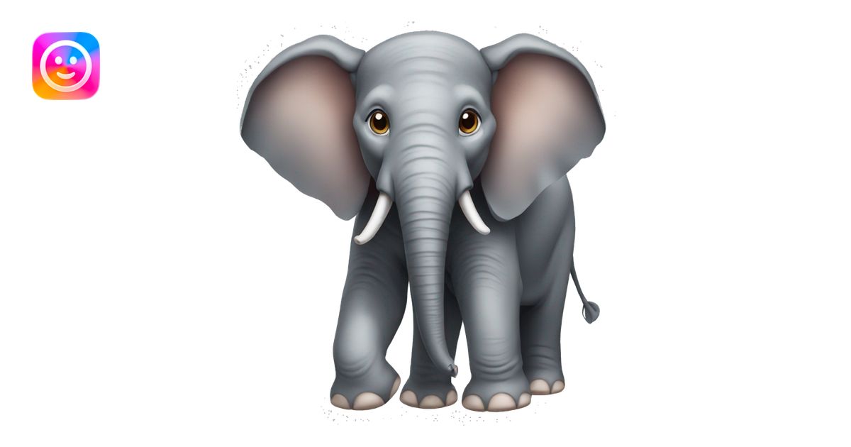 elephant emoji | AI Emoji Generator