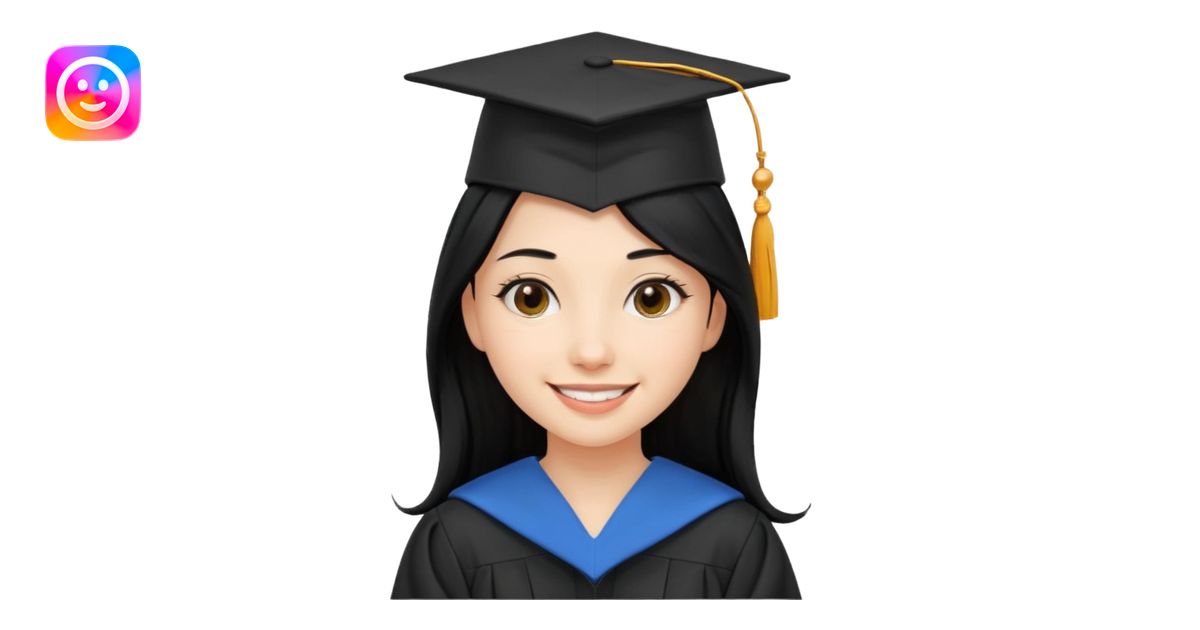 girl with long black hair with medicine degree and the tipical hat of ...