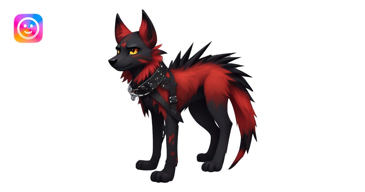 cool edgy black red animal fursona by griffsnuff & LiLaiRa & Falvie ...