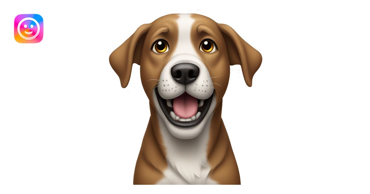 Dog singing a song emoji | AI Emoji Generator