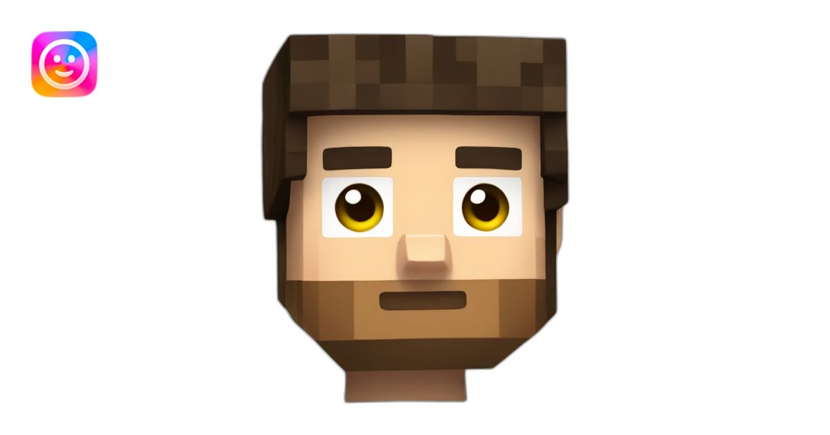 Minecraft Steve emoji | AI Emoji Generator