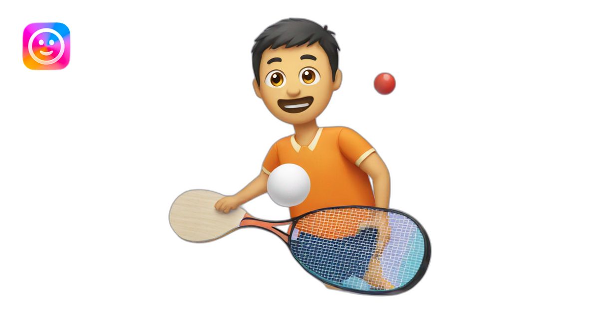 Ping pong emoji | AI Emoji Generator