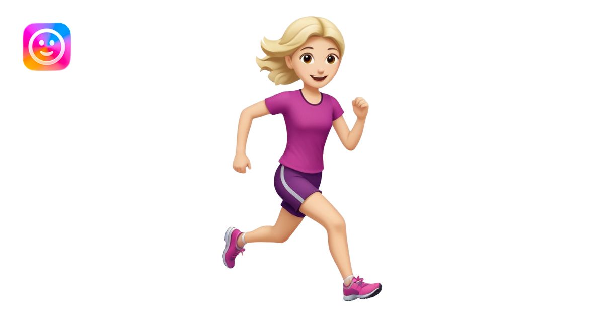 run behind girl emoji | AI Emoji Generator