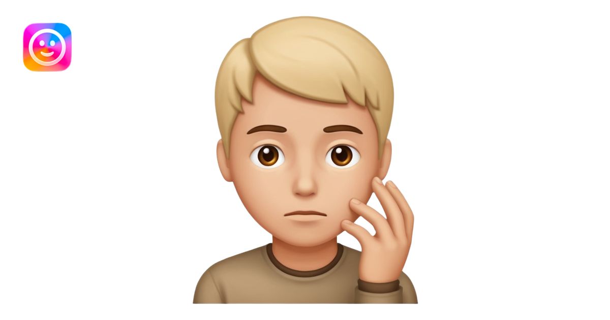 thinking or trying to remember emoji | AI Emoji Generator