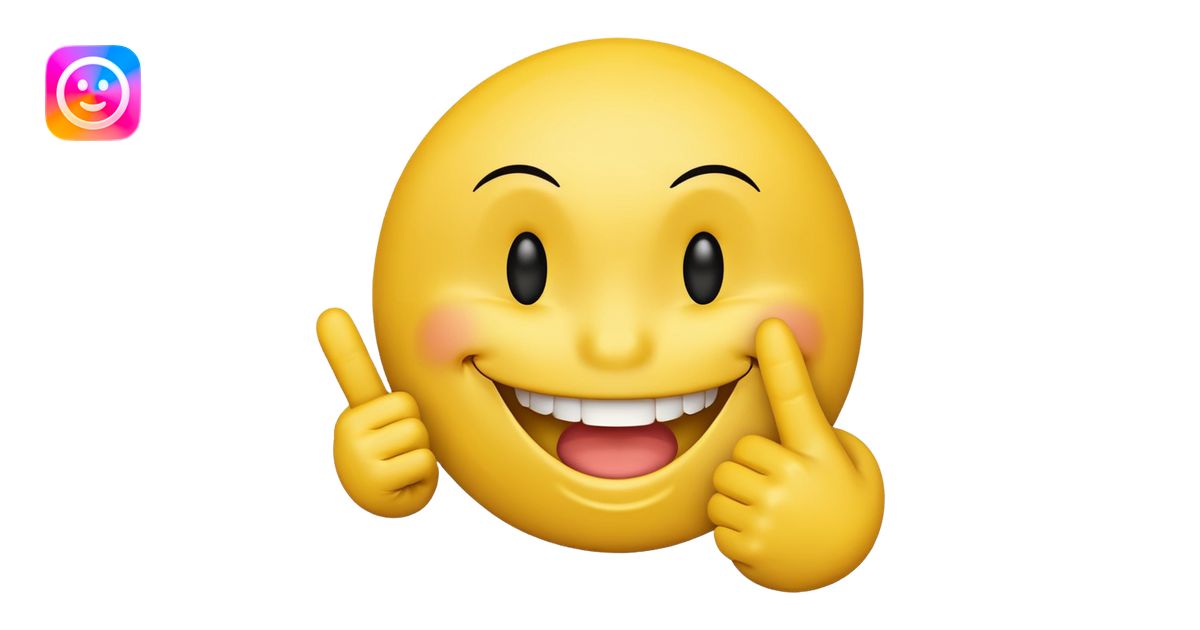 smiley face with middle finger emoji | AI Emoji Generator