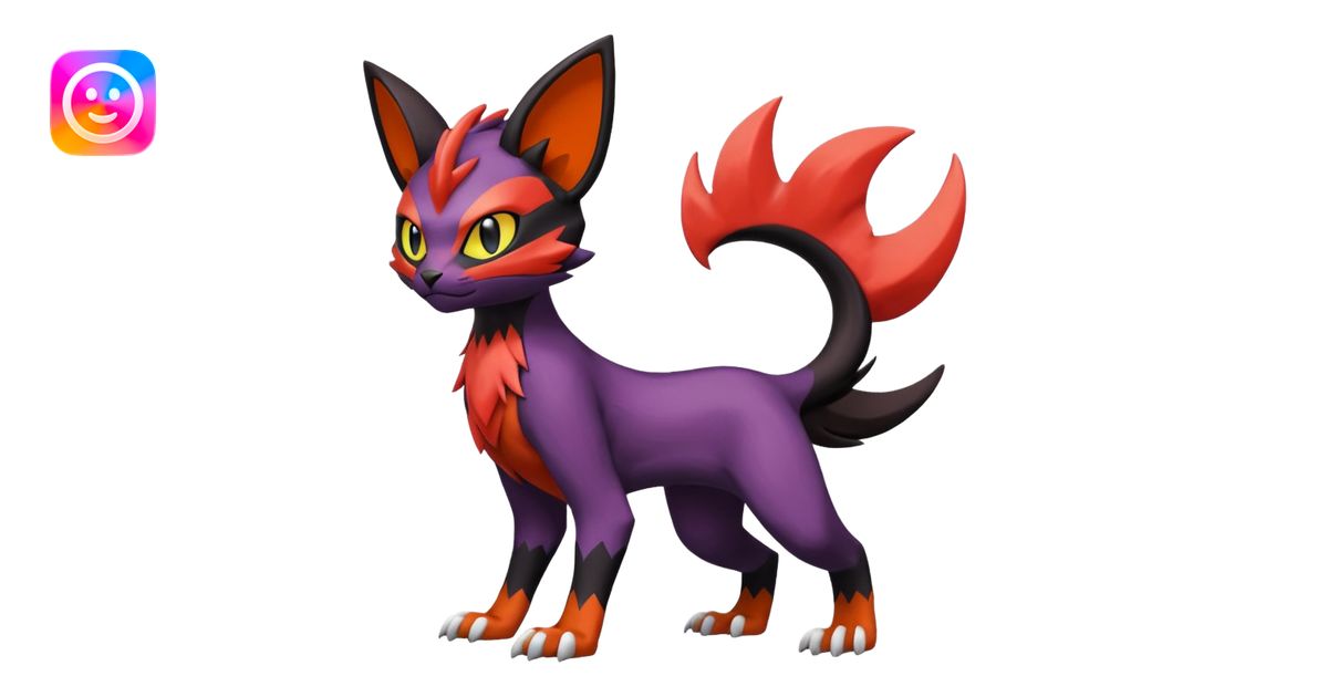 Liepard-Noivern-Litten-Sprigatito-Pokémon-fusion-creature (full body ...