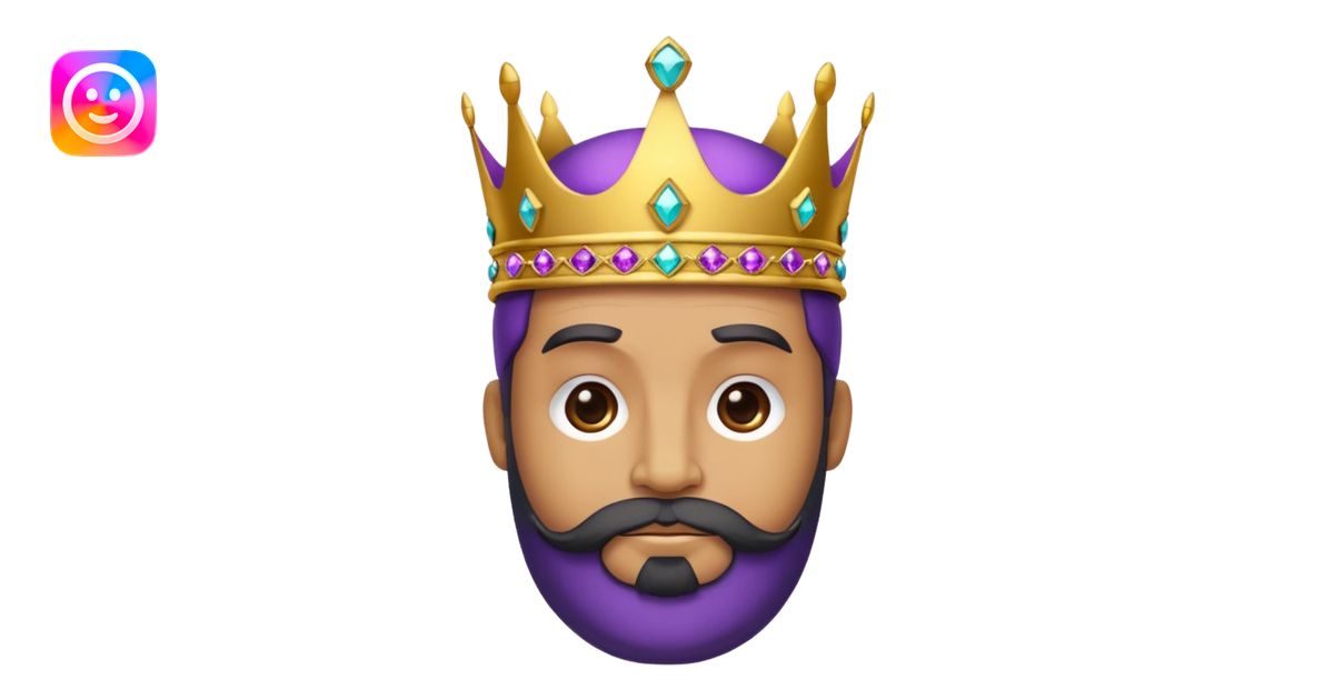 Create a cartoon-style emoji of Baltasar, one of the Three Wise Men ...