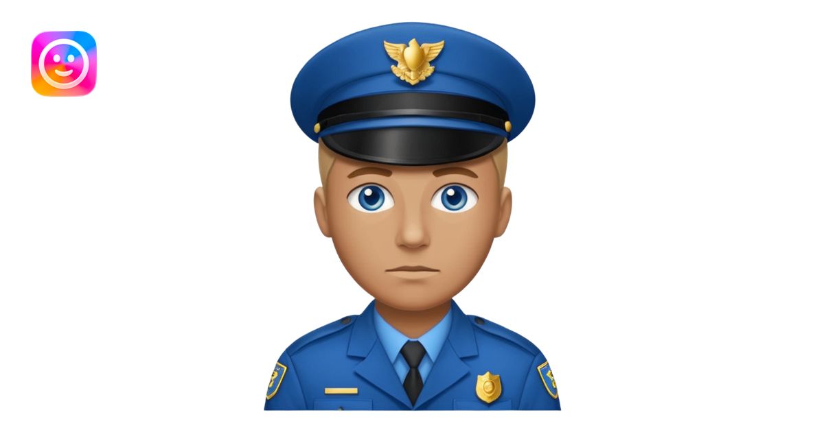 Blue eyed correctional sergeant baker emoji | AI Emoji Generator