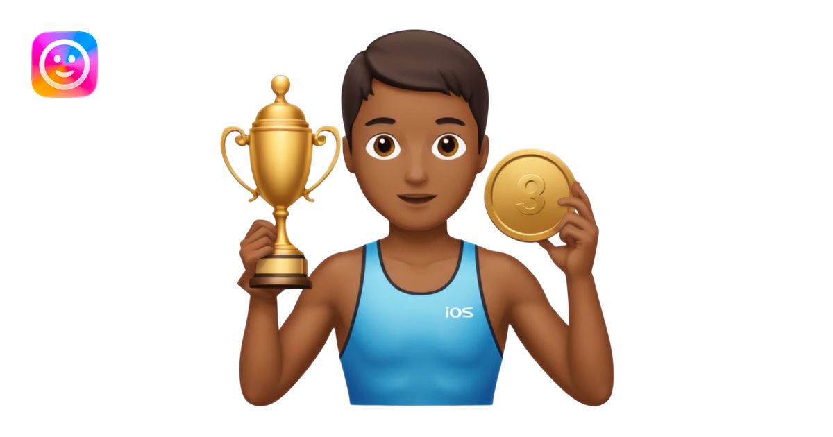 swimmer trophy emoji | AI Emoji Generator