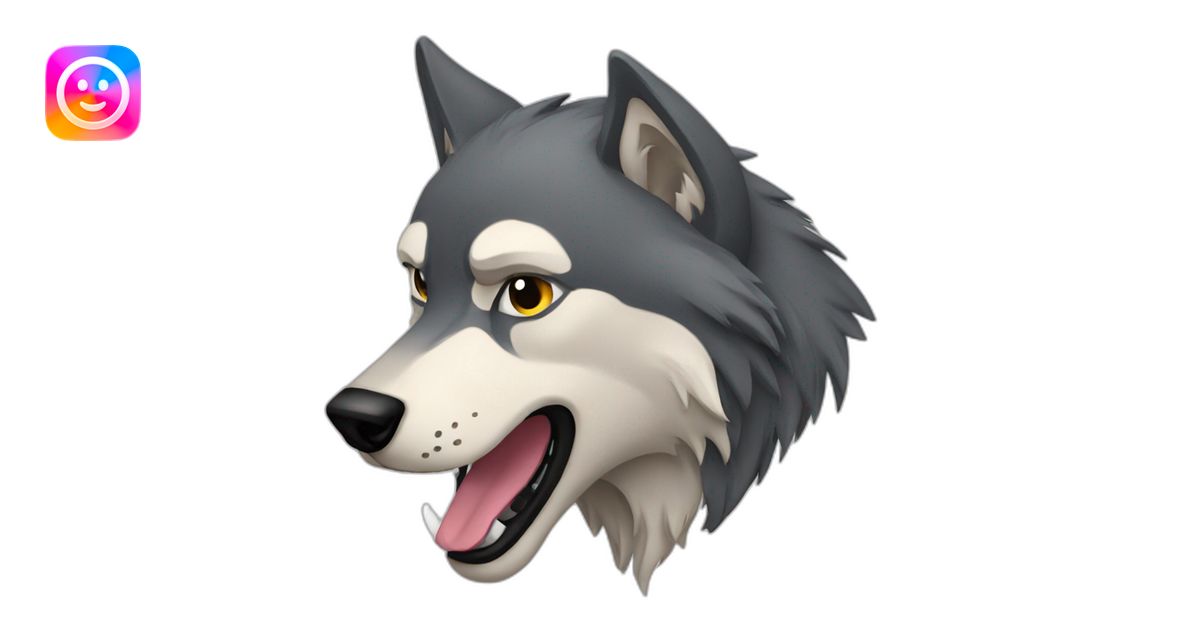 Wolf emoji | AI Emoji Generator