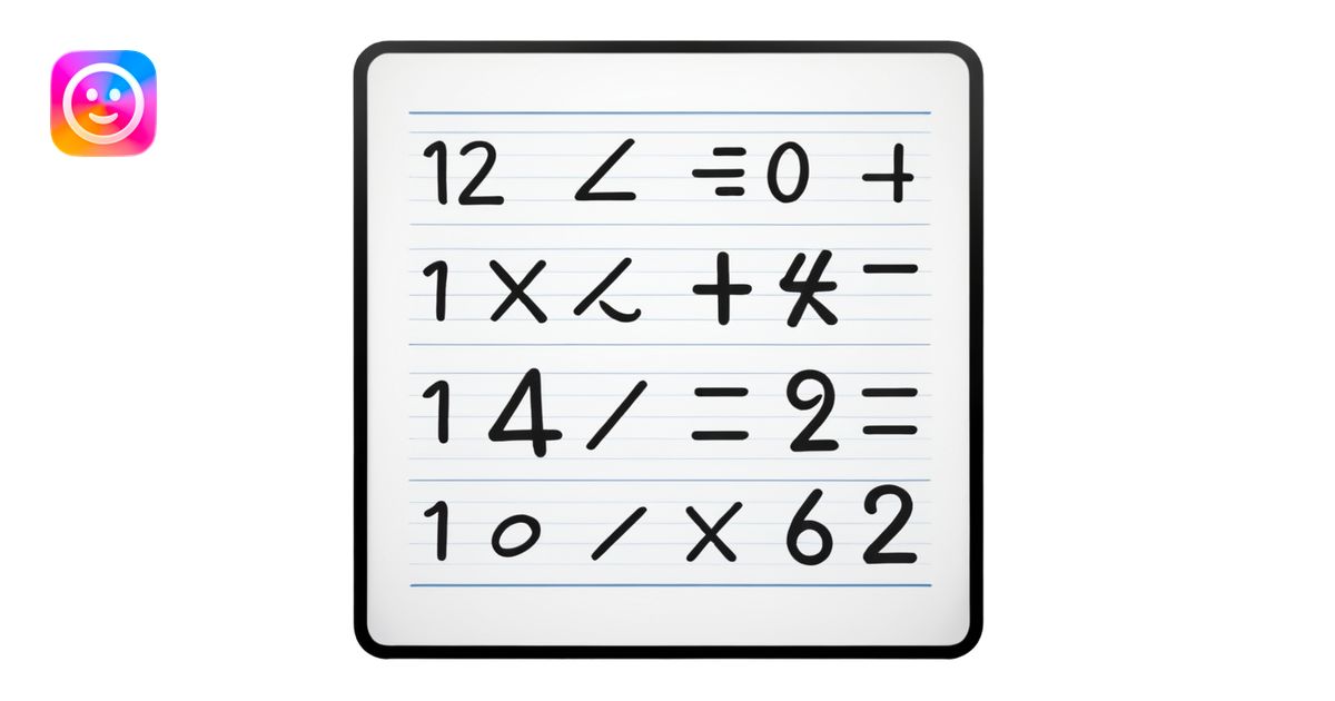COUNTING MATH emoji | AI Emoji Generator