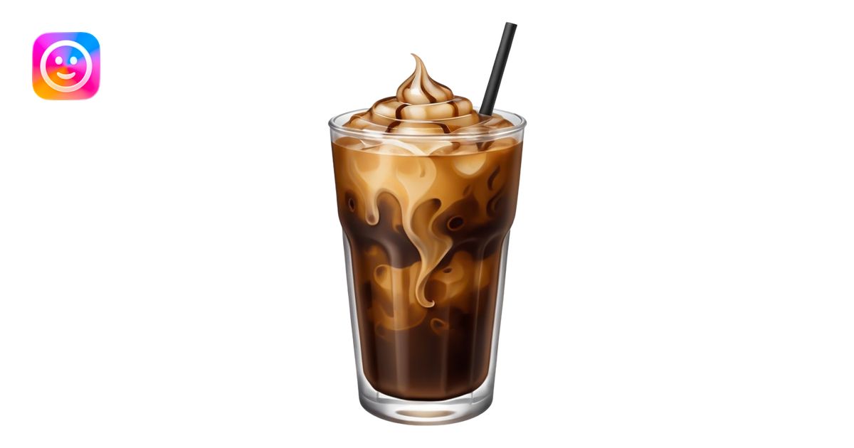Iced coffee emoji | AI Emoji Generator