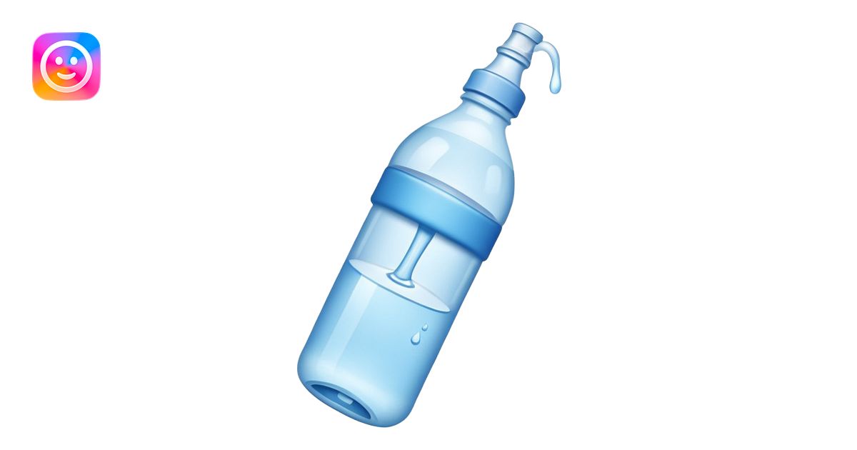bottle of water upside down emoji | AI Emoji Generator