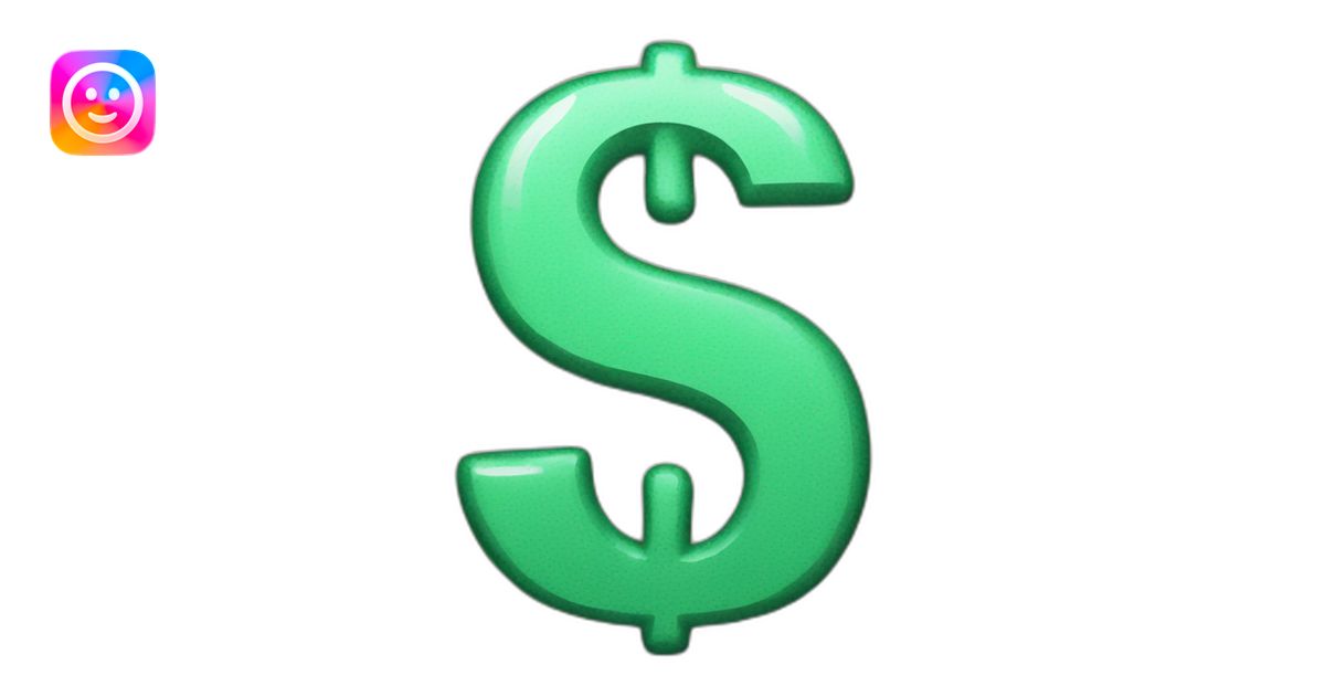 dollar sign emoji | AI Emoji Generator