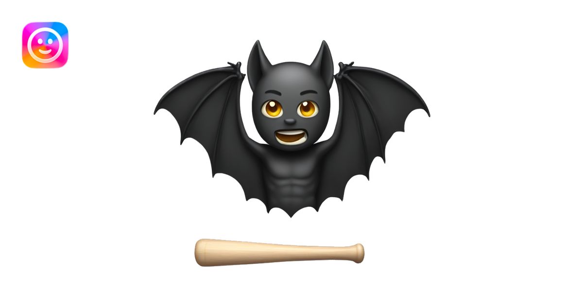 My emoji with bat emoji | AI Emoji Generator