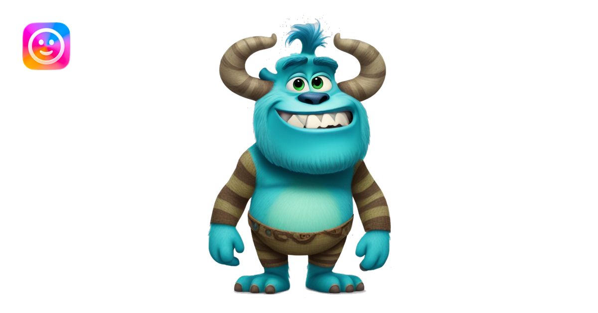 sulley disney pixar emoji | AI Emoji Generator