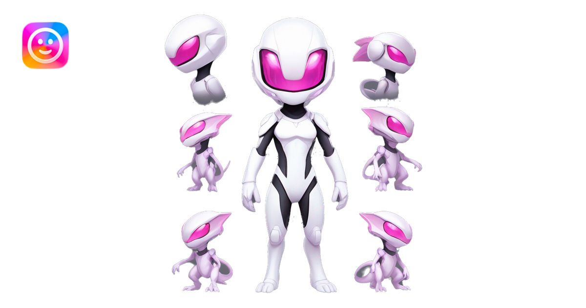 White, Chibi-style, White body, Anthro-Sona-Lizard-Alien-Salazzle-Mew ...