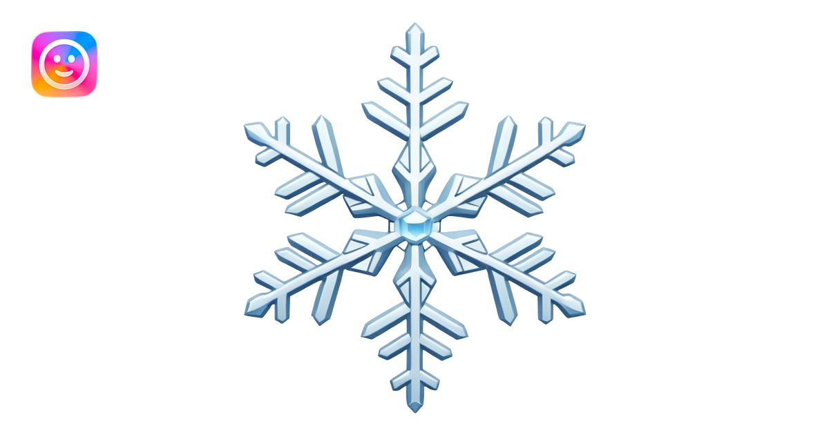 snowflake emoji | AI Emoji Generator