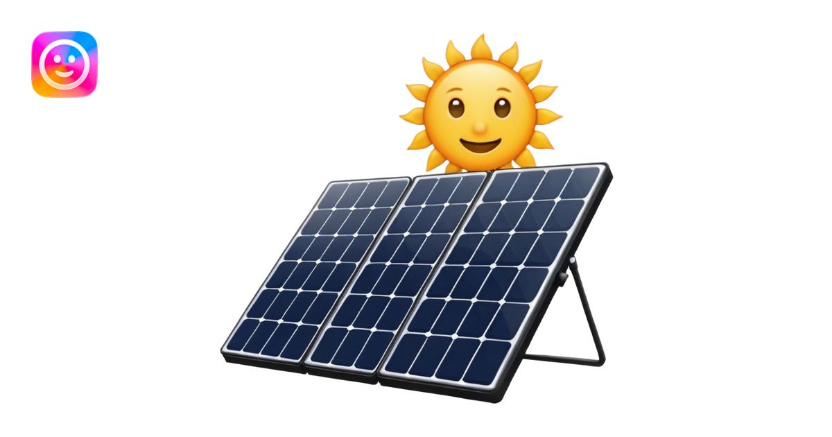 solar panel emoji | AI Emoji Generator