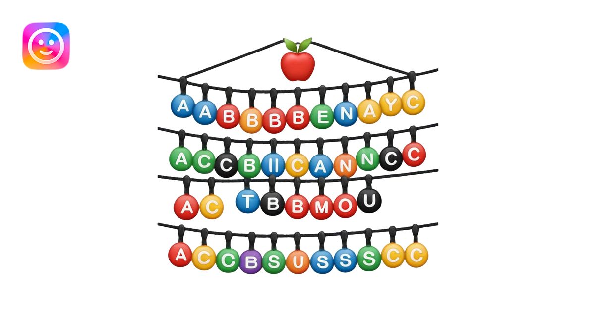 quiero crear iconos para string, Cadena de caracteres (string): 'abc ...