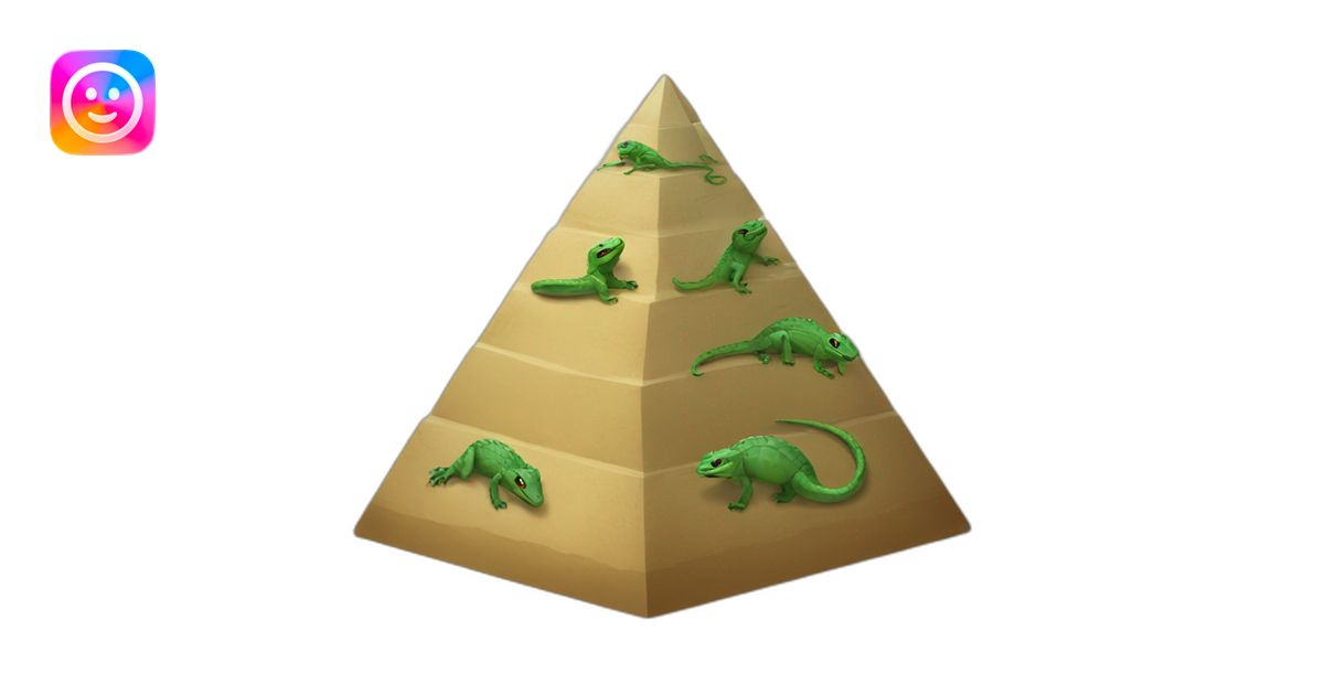 Reptile pyramid emoji | AI Emoji Generator