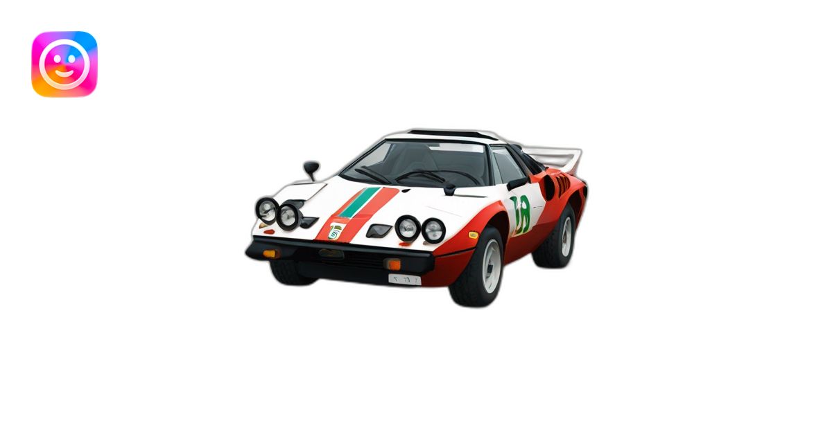 Lancia Stratos rallye emoji | AI Emoji Generator