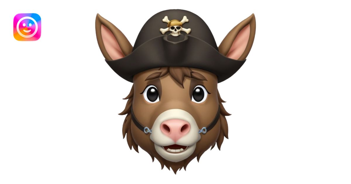 pirate donkey emoji | AI Emoji Generator