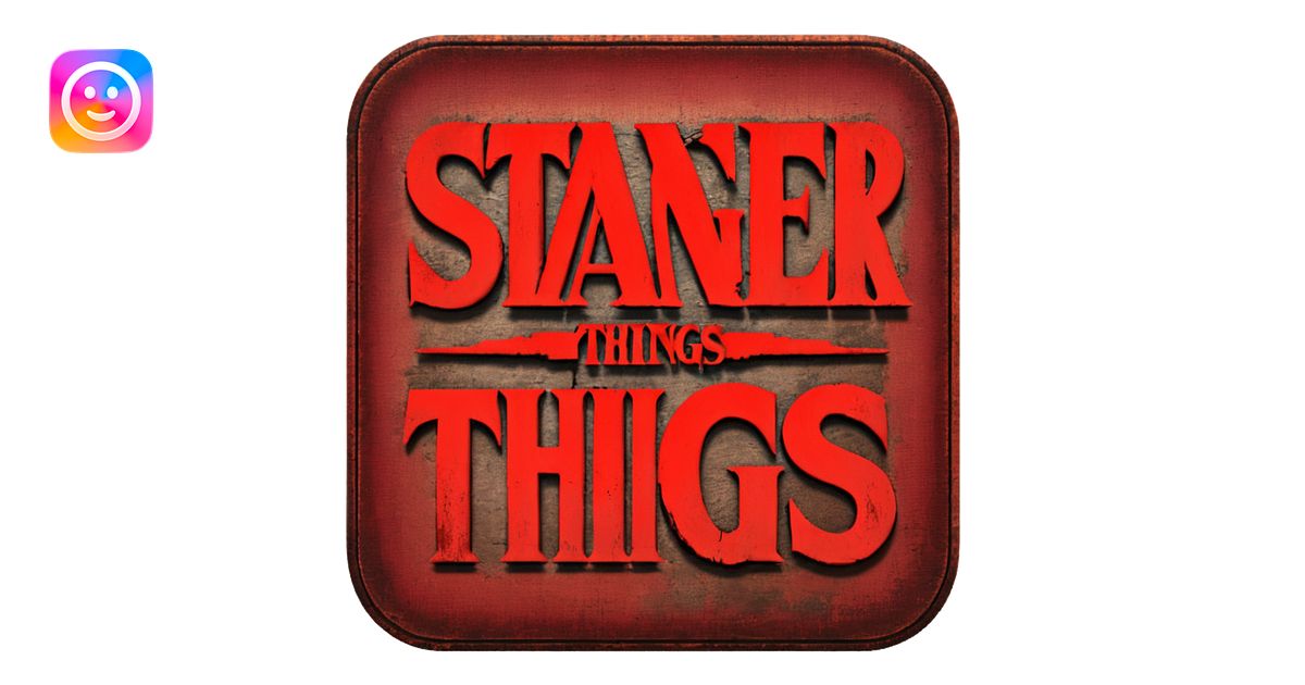 stranger things logo smaller emoji | AI Emoji Generator