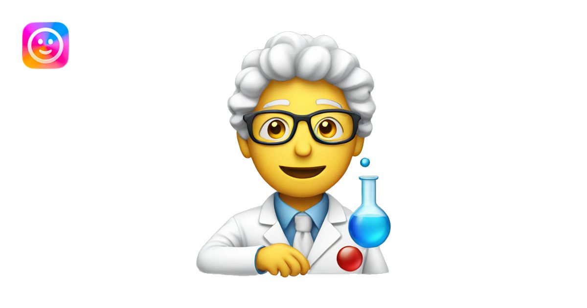 a scientist experimenting with molecules emoji | AI Emoji Generator