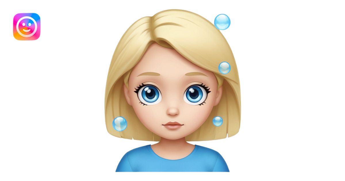 Bubbles Powerpuff Girls emoji | AI Emoji Generator