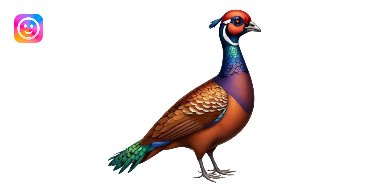 Ring-necked Pheasant emoji | AI Emoji Generator