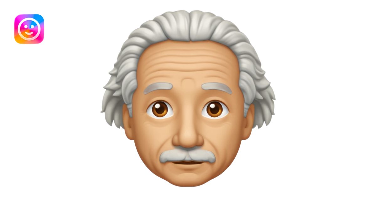einstein emoji | AI Emoji Generator