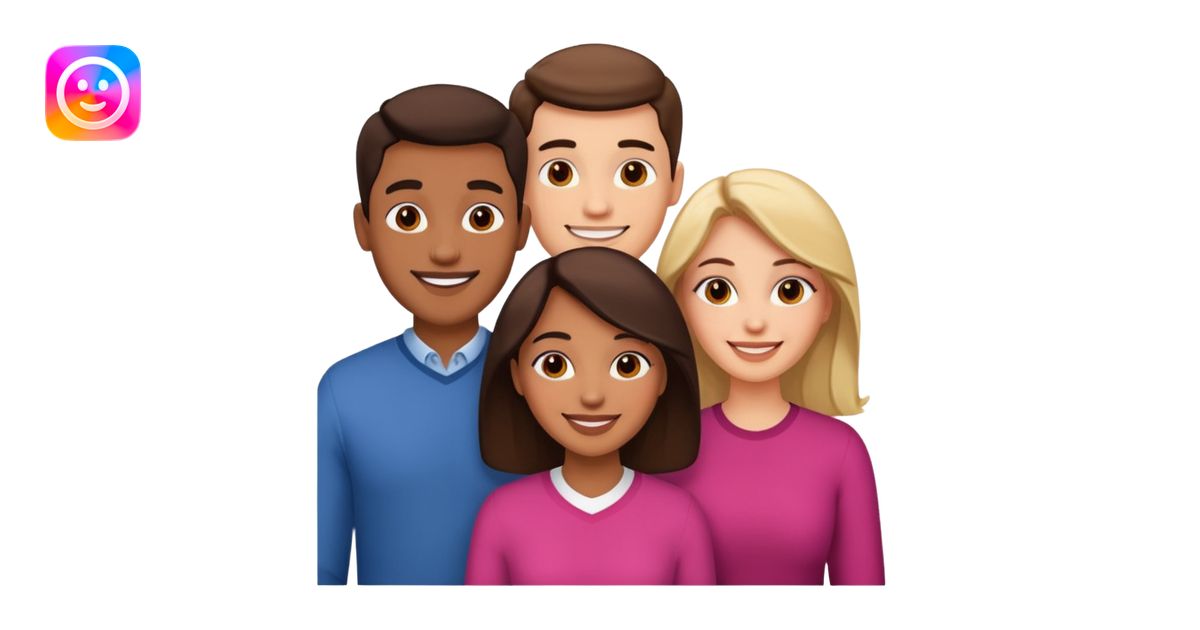 Un trouple : deux hommes et une femme qui sont amoureux , emoji | AI ...