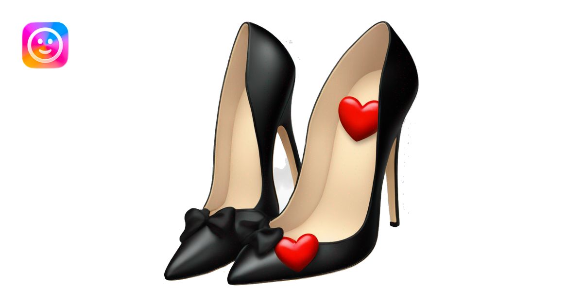 One Elegant little heel expensive shoes with a little red heart ...