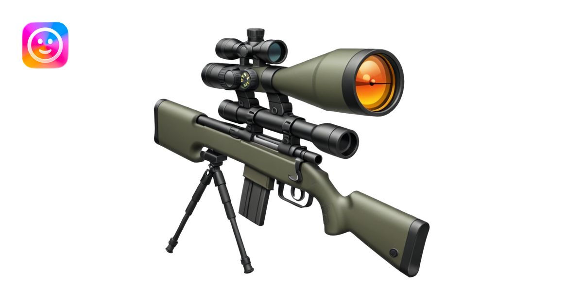 Sniper rifle emoji | AI Emoji Generator