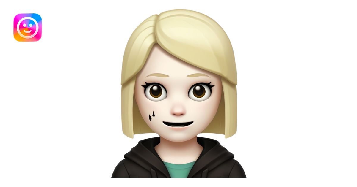 Roblox Chara with a creepy face emoji | AI Emoji Generator
