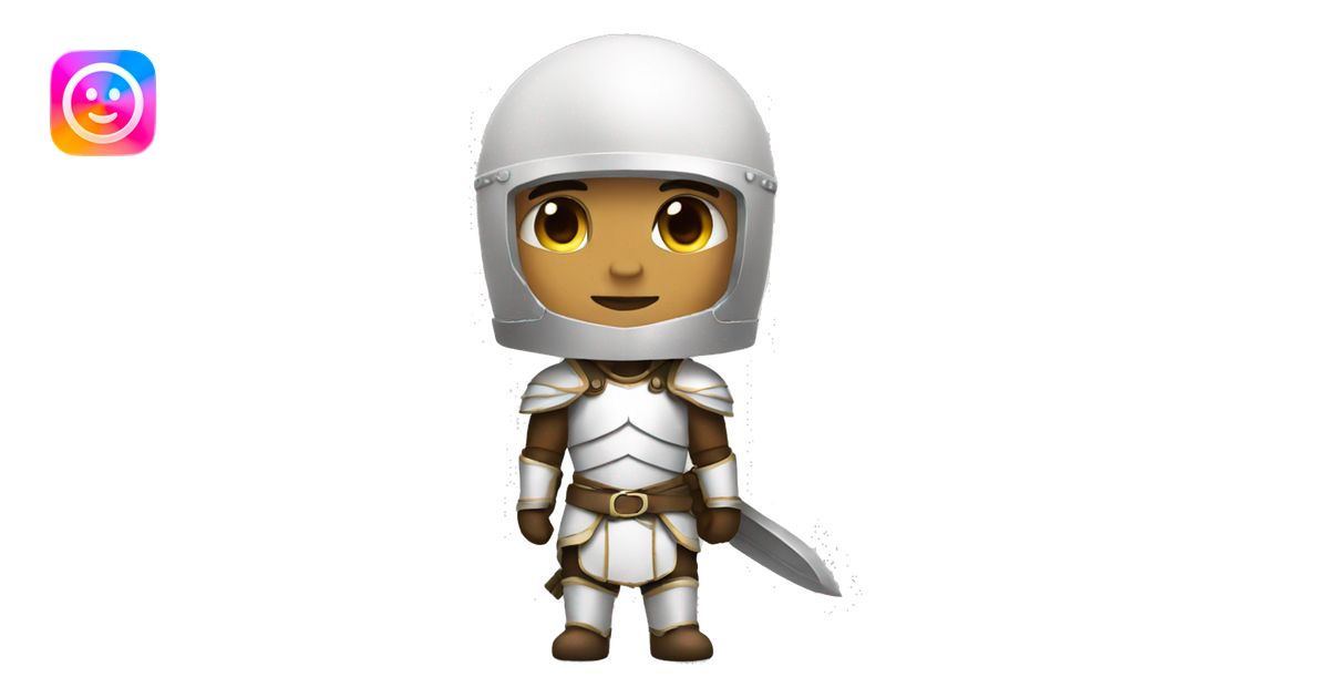 warrior in white armor emoji | AI Emoji Generator