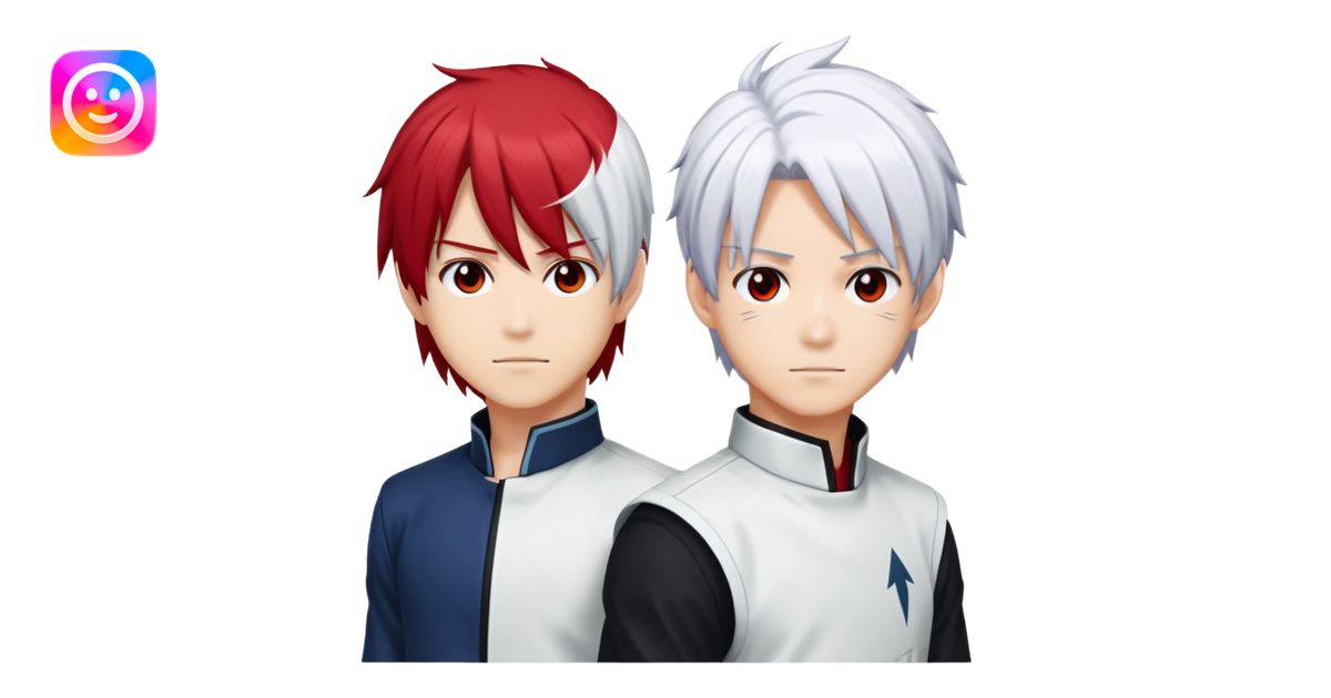 Just Shoto Todoroki's iconic split hairstyle without the face - left ...