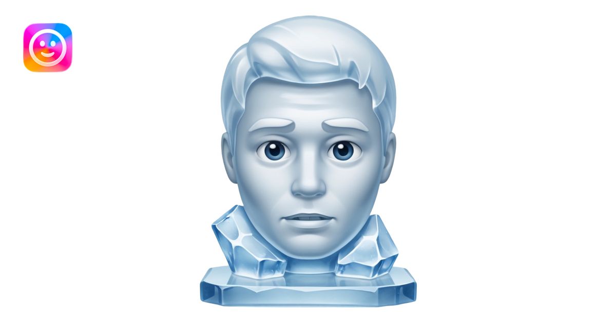 ice Sculpture man emoji | AI Emoji Generator